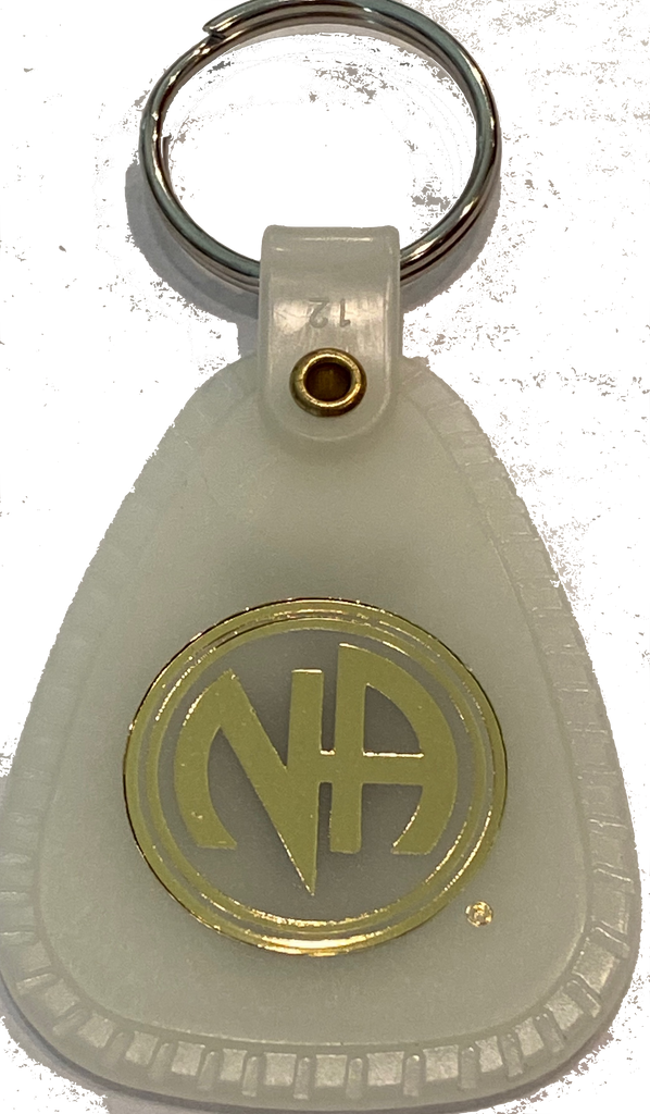 NA 1 Year Clean Keytag Glow In The Dark Narcotics Anonymous Keychain ...
